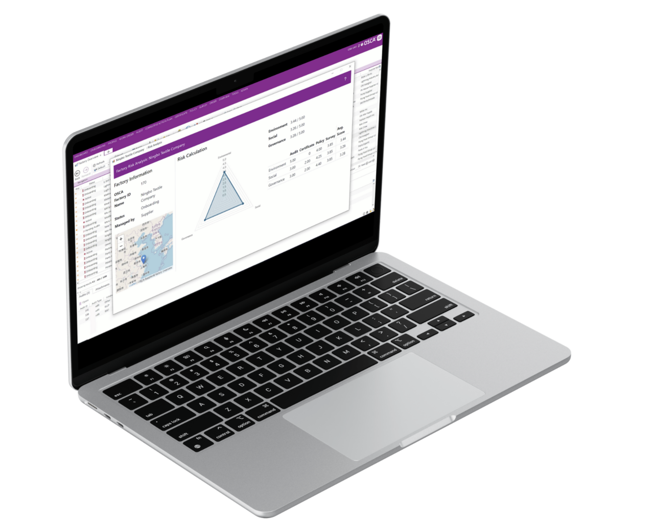 Die Software Lösung zum Lieferkettengesetz - OSCA CSR - Setlog